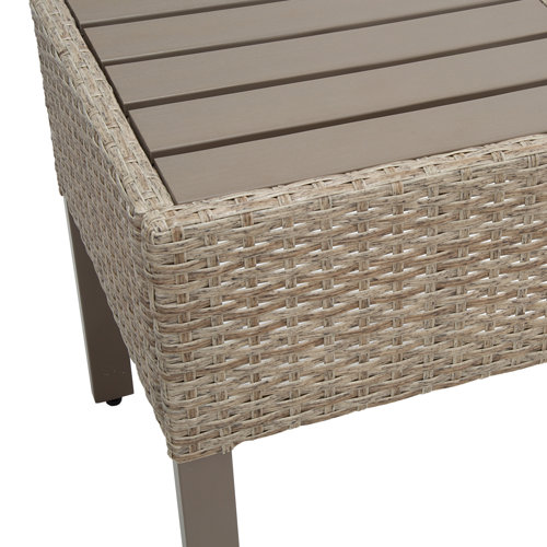 Wade Logan® Aranka Outdoor Wicker Side Table & Reviews | Wayfair